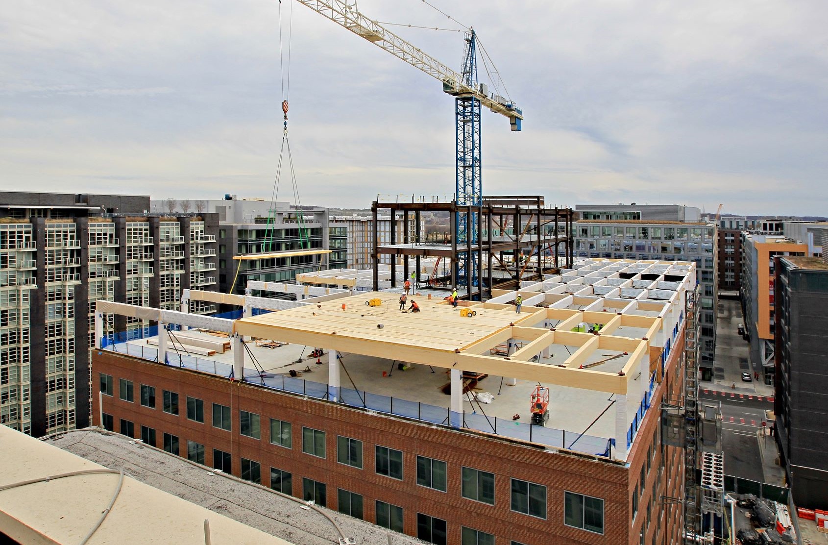 DC's First Mass Timber Construction Project Underway in Capitol Riverfront